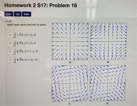 solved match each vector field with its graph f x y
