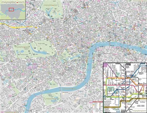 Printable Tourist Map Of London
