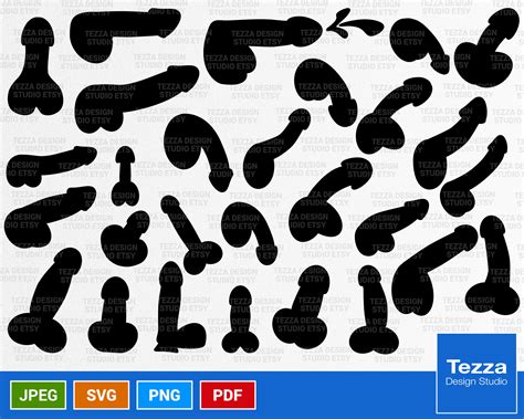 Penis Willy Dick Cock Png Svg Pdf Dxf Jpeg Digital Cut Files Cut Out