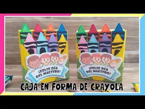 Caja de crayola Regalo para el día del Maestro Cajita de regalo