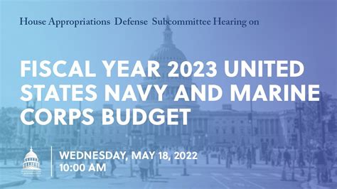 Fiscal Year 2023 United States Navy And Marine Corps Budget EventID