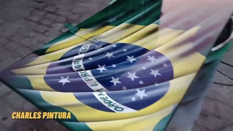 Efeito D Bandeira Do Brasil Em Dobras Aerografia Charles Pintura Youtube