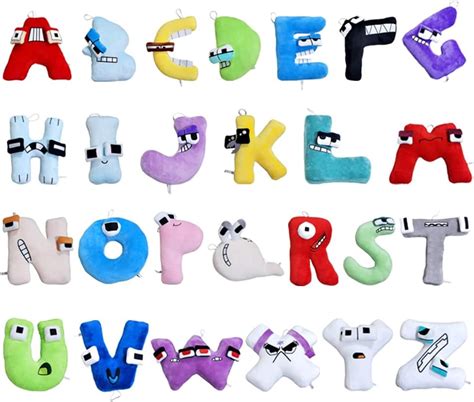 Alphabet Lore Plush Toy A Z Letters Plushies Doll Soft Alphabet Lore