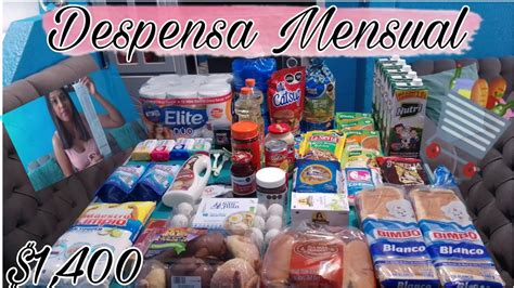 MI DESPENSA MENSUAL 1400 En Bodega Aurrera Diddis Aviles
