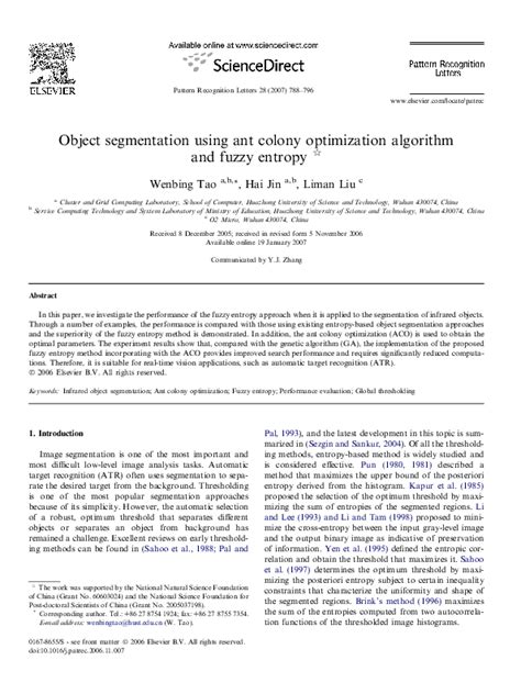 pdf object segmentation using ant colony optimization algorithm and fuzzy entropy neetika