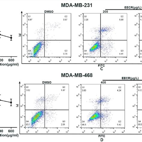EECR Induces Apoptosis Of TNBC Cells With Dose Dependent Activity CCK8