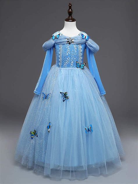 Monissy Costume Reine des Neiges Princesse Elsa Robe à Plusieurs