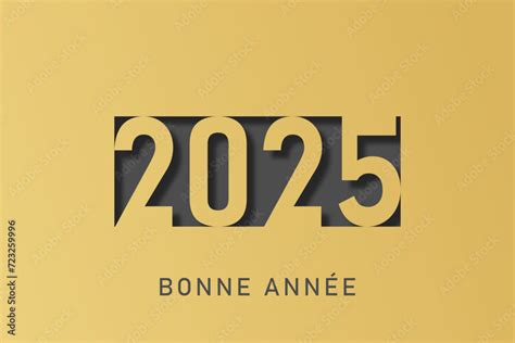 Bonne année meilleurs vœux 2025 vecteur pour affiche bannière
