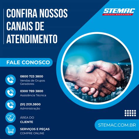 Confira Nossos Canais De Atendimento Blog STEMAC