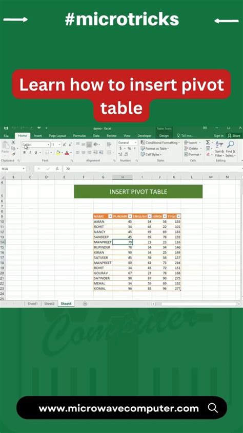 🔥how to insert pivot table in microsoft excel pivot table in excel [video] i 2024