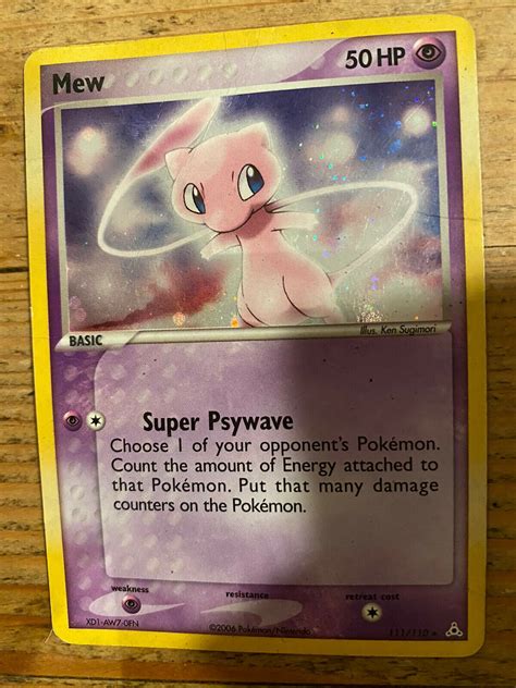 MEW HOLO SECRET RARE 2006 EX HOLON PHANTOMS 111 110 HOLO RARE Values