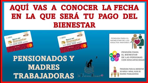 Aqu Vas A Conocer La Fecha En La Que Ser Tu Pago Del Bienestar