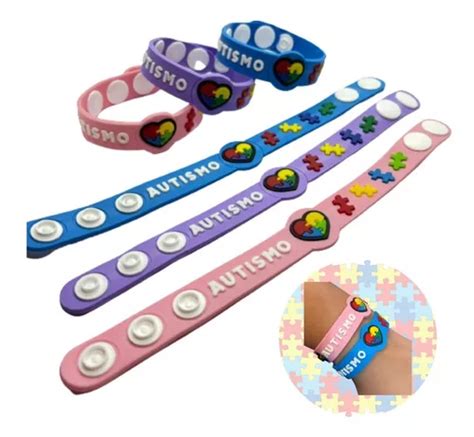 Pulseira Em Silicone Infantil Para Identificação Autismo Parcelamento