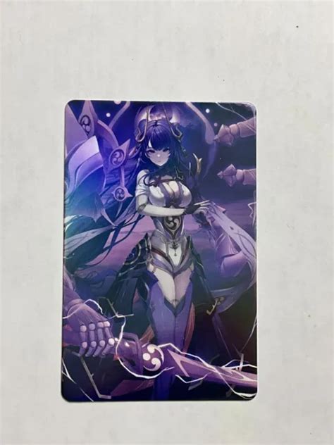 RAIDEN SHOGUN Genshin Impact Goddess Story Anime Waifu Doujin Card ACG
