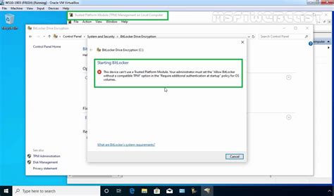 Tpm Bitlocker Billadata