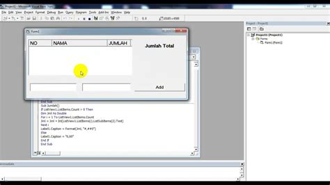 menambah kolom pada listview visual basic 2010