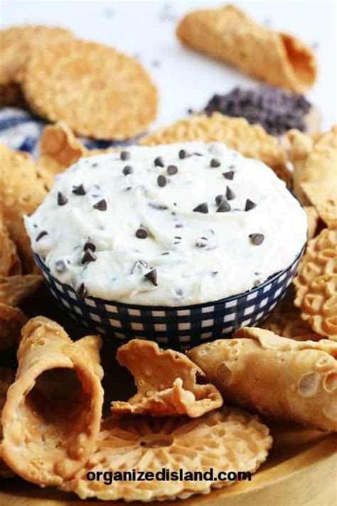 Quick And Easy Creamy Cannoli Dip Recipe Organized Island