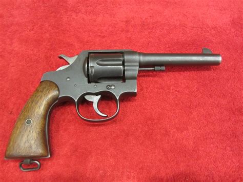 Colt Model Us Army Revolver W Leather Holster Acp For Sale At