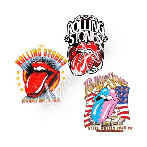 The Rolling Stones Svg Clipart Stickers Rock Muziek Logo Etsy Nederland
