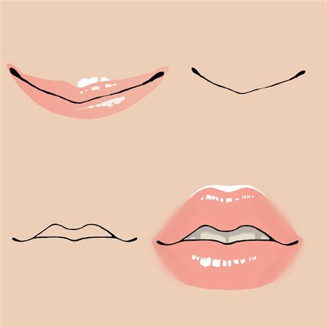 For Beginners Two Easy Patterns How To Paint Your Lips Medibang