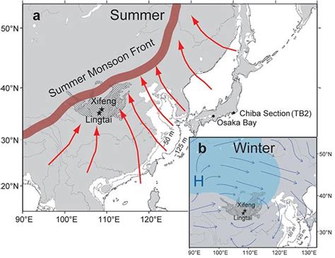 Map Of The East Asian Monsoon IMAGE EurekAlert Science News Releases