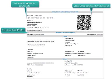 Modelo CFDI Traslado CCP30