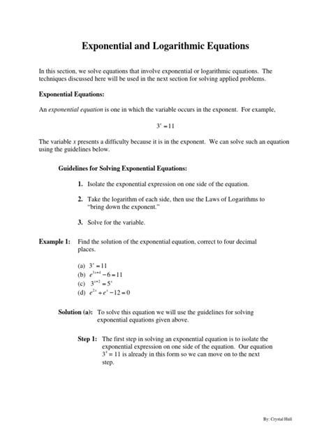 math1414 exponential logarithmic equations pdf