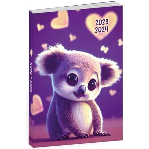 Agenda Scolaire ANONYM Sweet Koala 2023 2024 Cdiscount Beaux Arts Et