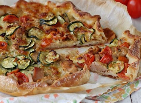 Tarte Légère au Thon et Courgettes Plat et Recette