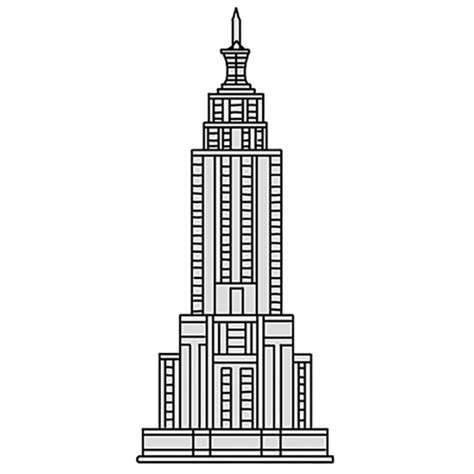 Empire State Building Simple Drawing Hot Sex Picture