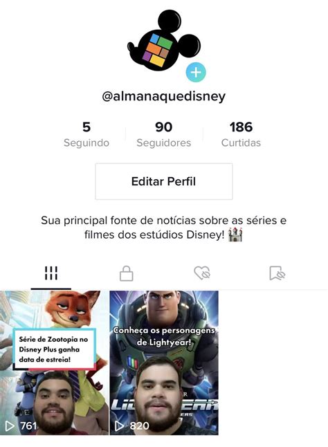 Almanaque Disney on Twitter Já seguiram o AD no TikTok https vm