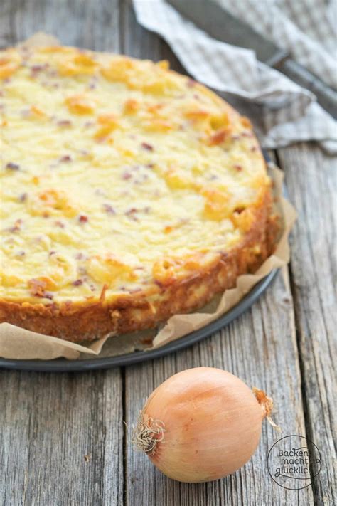 Zwiebelkuchen ohne Boden Backen macht glücklich