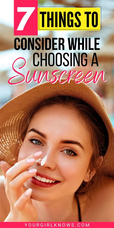 HOW TO FIND THE BEST SUNSCREEN FOR FACE AND SKIN TYPES YOURGIRLKNOWS