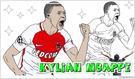 Coloriage Kylian Mbapp Image Coloriages Gratuits Imprimer