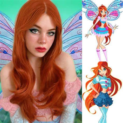 Winx Cosplay Most Popular Cartoons Black Pink Background Winx Magic
