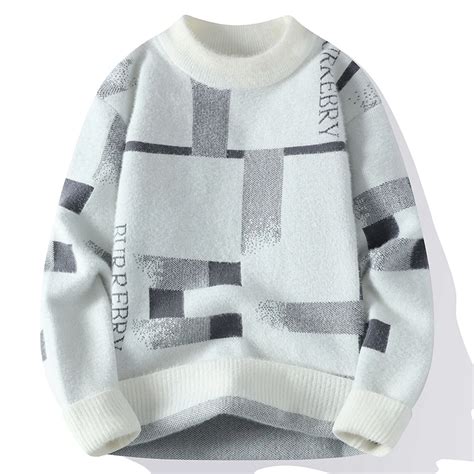 High End Luxury Striped Sweater Men S Fashion Brand Knit Jumper