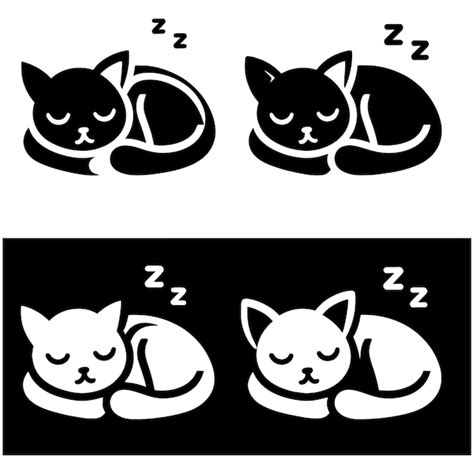 Conjunto De Ilustraciones Vectoriales De Gatos Lindos Vector Premium