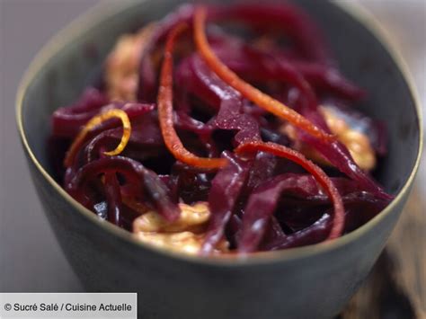 Salade de chou rouge aux noix facile et rapide découvrez les recettes