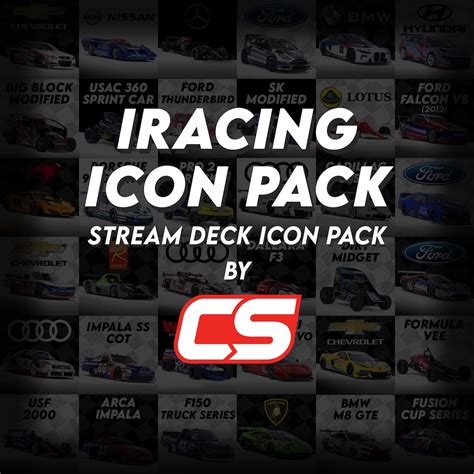 Iracing Full Icon Pack Sim Racing Stream Deck Icon Pack Etsy