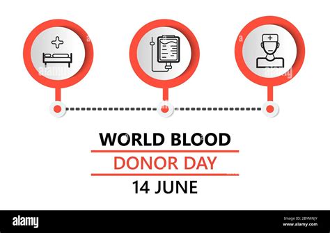 World Blood Donor Day Concept Vector With Tiny Doctors Blood Donation