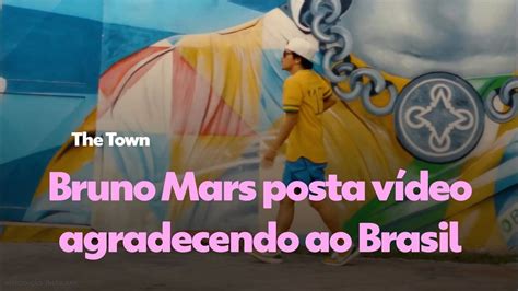 Come to Brazil Vídeo de Bruno Mars homenageando o Brasil é eleito o