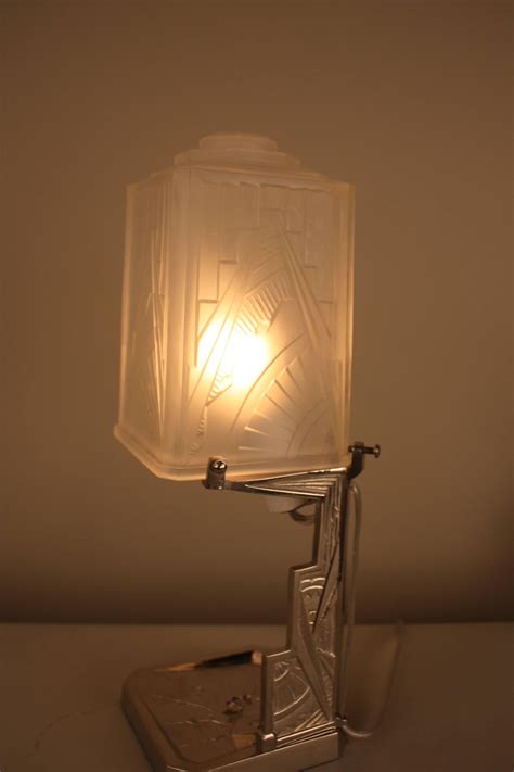 French Art Deco Table Lamp By Des Hanots At 1stDibs
