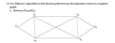 solved 13e dijkstra s algorithm to find shortest path