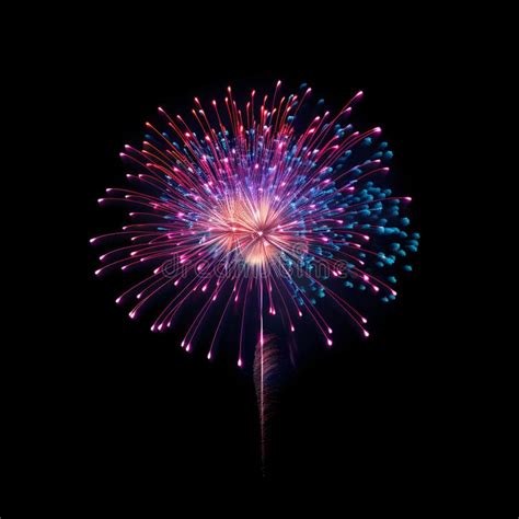 Fuegos Artificiales Sobre Fondo Negro Encender El Cielo Fuegos
