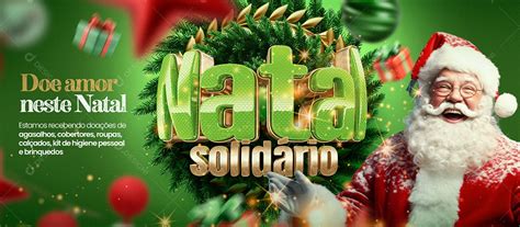 Banner Natal Solid Rio Doe Amor Neste Natal Social Media Psd Edit Vel