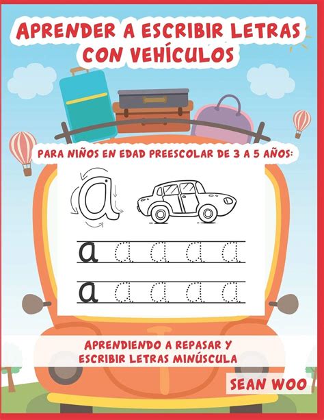 Buy Aprender a escribir letras con vehículos para niños en edad