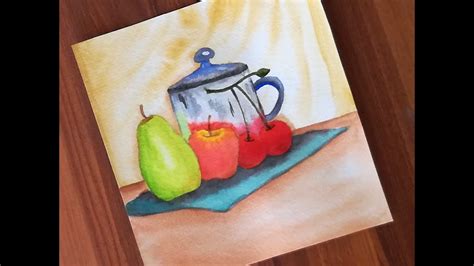 How To Paint Still Life In Watercolors Watercolor Painting For