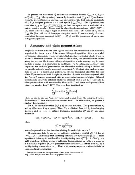 reconstruction of tridiagonal matrices from inverse data