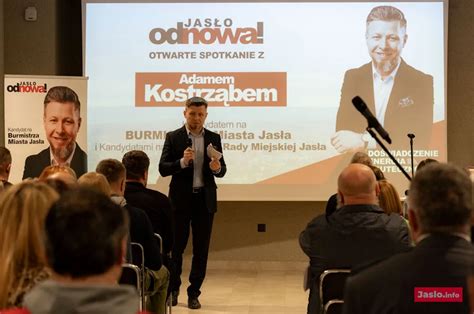 Adam Kostrząb spotkał się z mieszkańcami Jasła Jaslo info