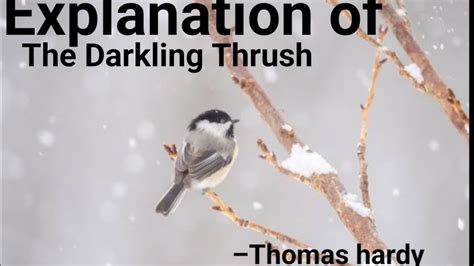 The Darkling Thrush Part 3 By Thomas Hardy Class 12 ISC The